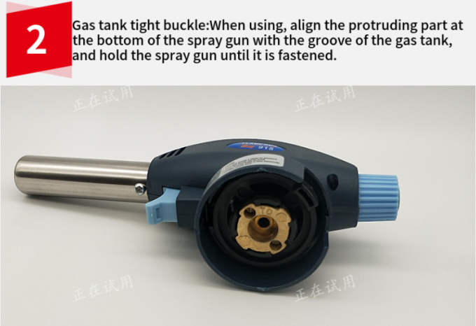 High Temp 17cm Heating Torch Burner , Butane Gas Welding Torch